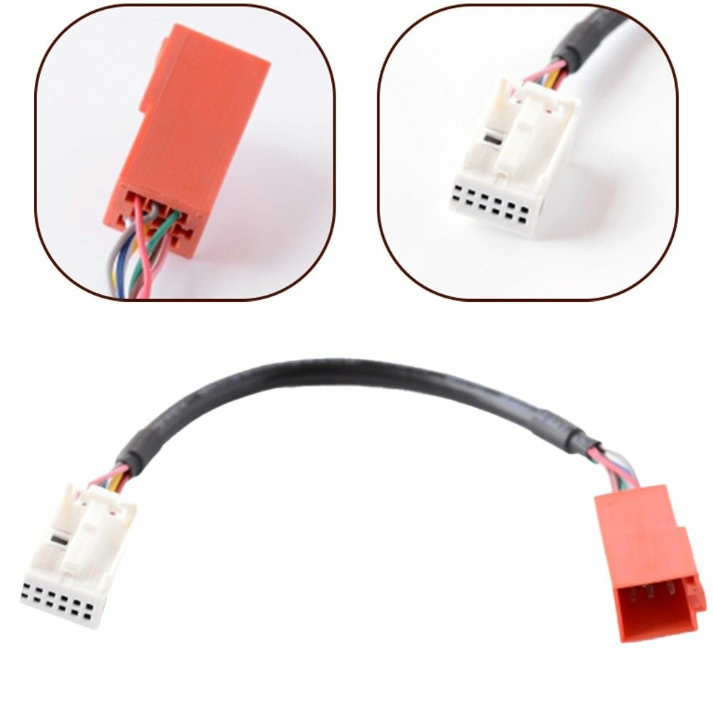 Адаптер 12Pin→8Pin кабель для автомагнитолы — переходник 12 на 8 контактов для Passat, A3, A4, простая установка