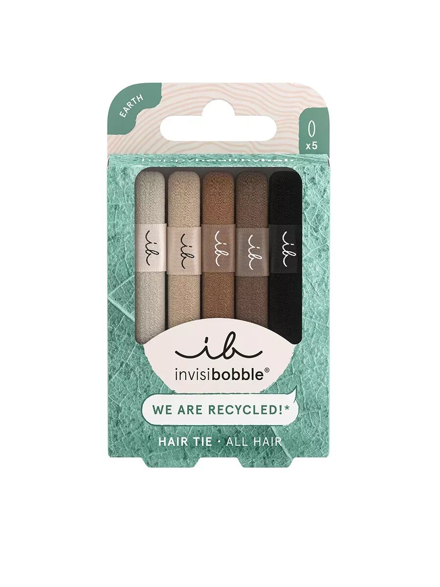 Эластичная резинка для волос HAIR TIE EARTH Mocha, 5 шт.