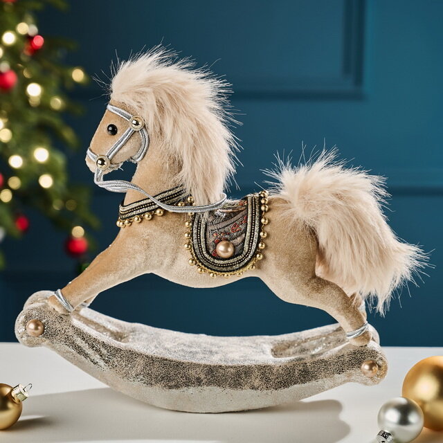 Декоративная фигурка Лошадка-качалка Селеста 29 см, Winter Deco, 1135204