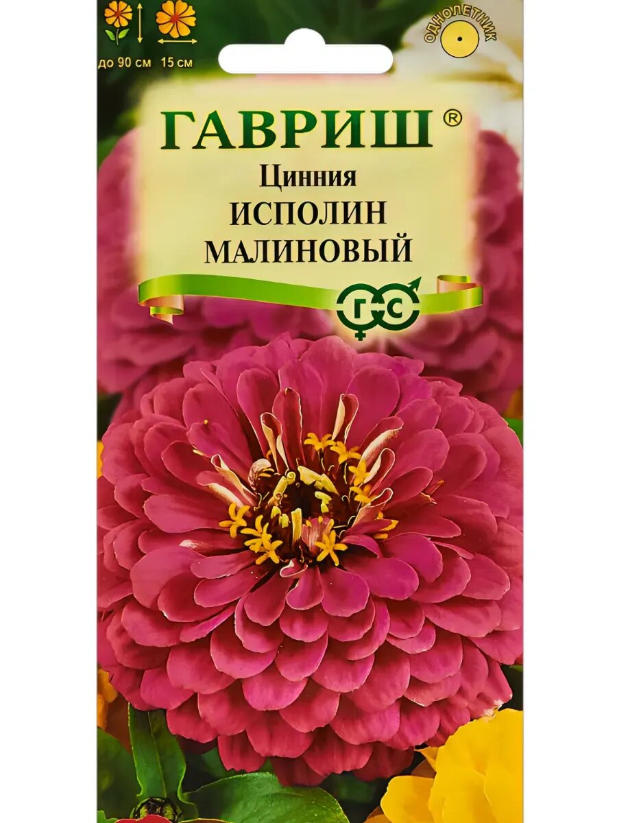 Семена цинния Исполин малиновый