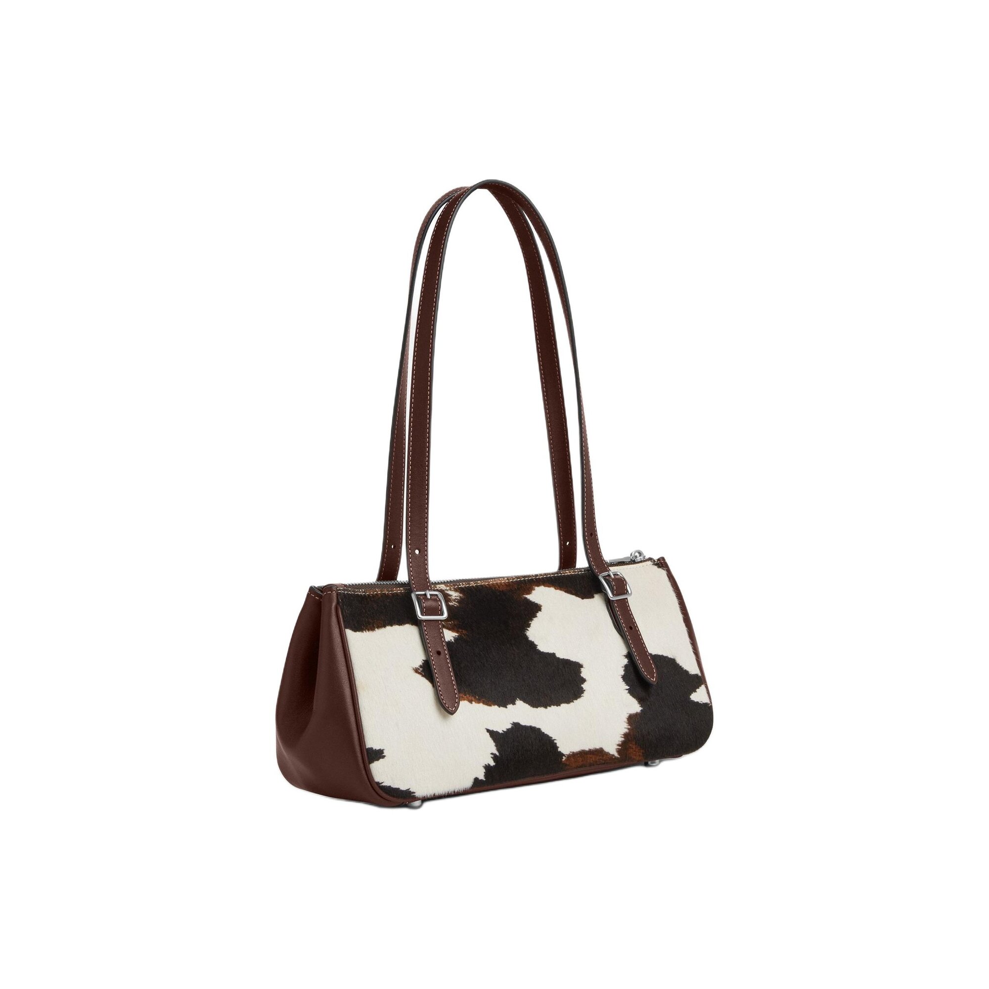 Сумка Coach, фактура тиснение, коричневый — фото 1