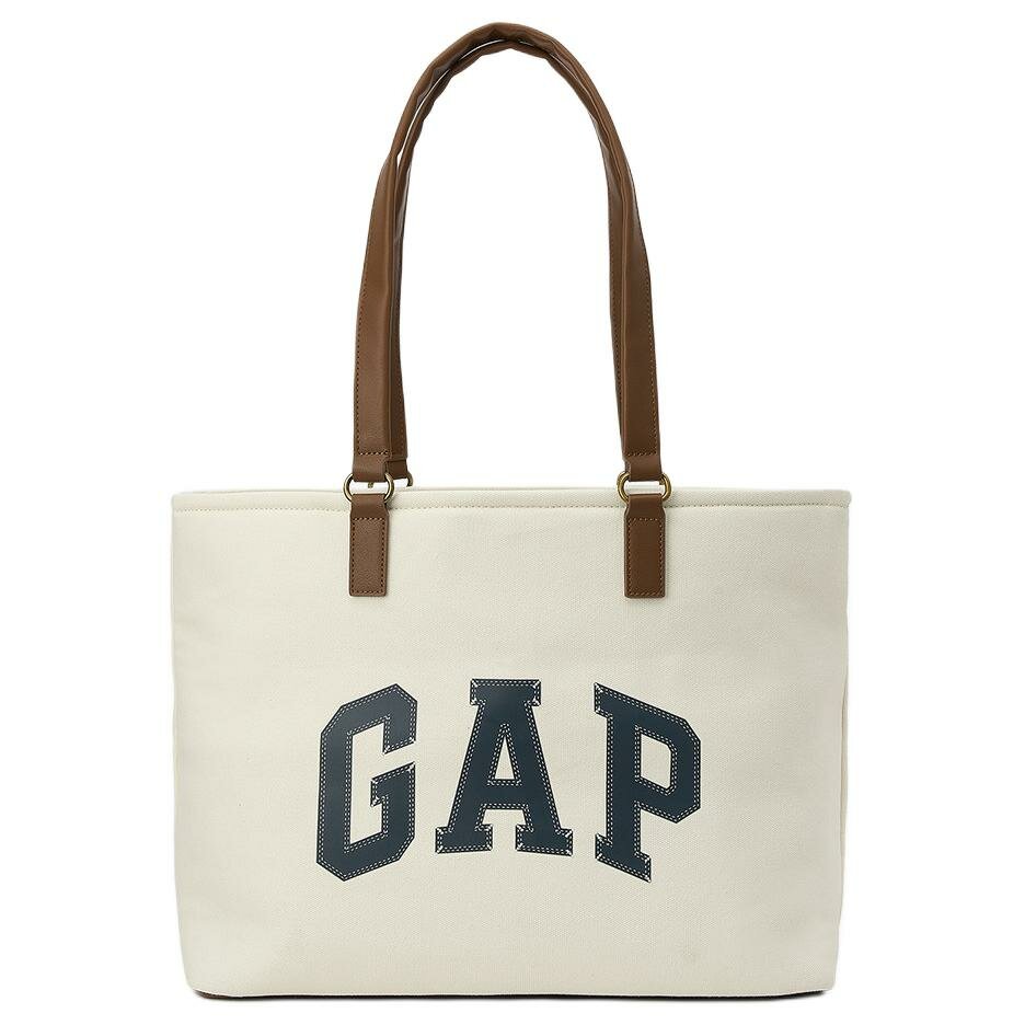 Сумка GAP, фактура гладкая, белый,