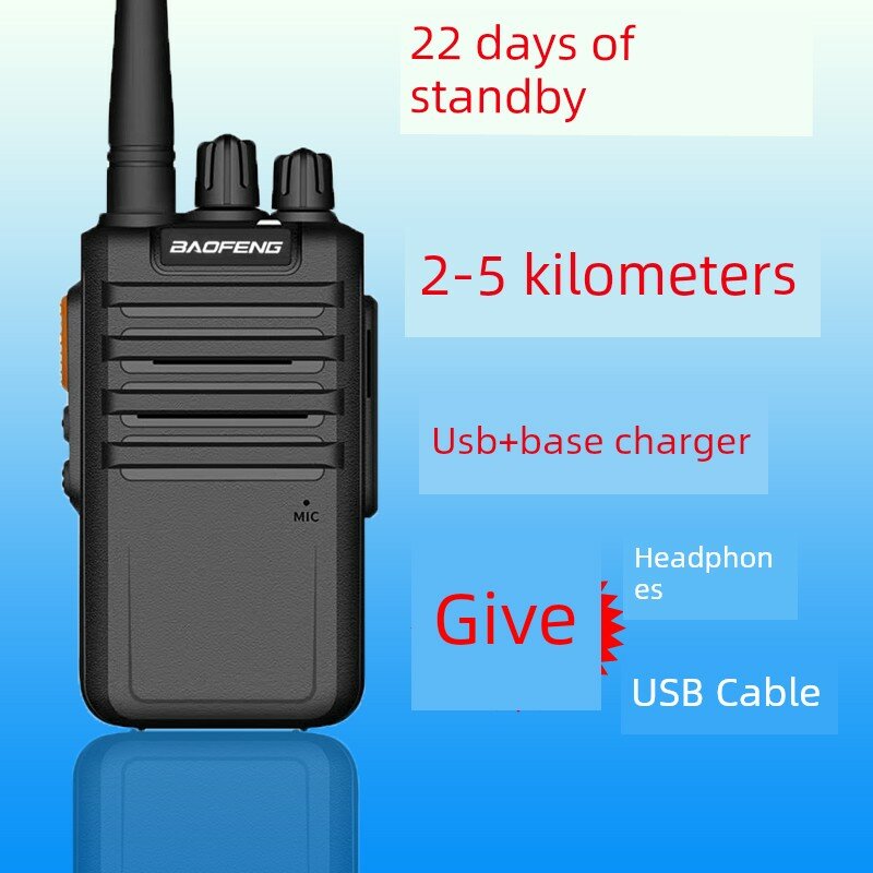 Baofeng Power Edition мини-портативная рация с USB-зарядкой для использования на открытом воздухе, одиночное устройство