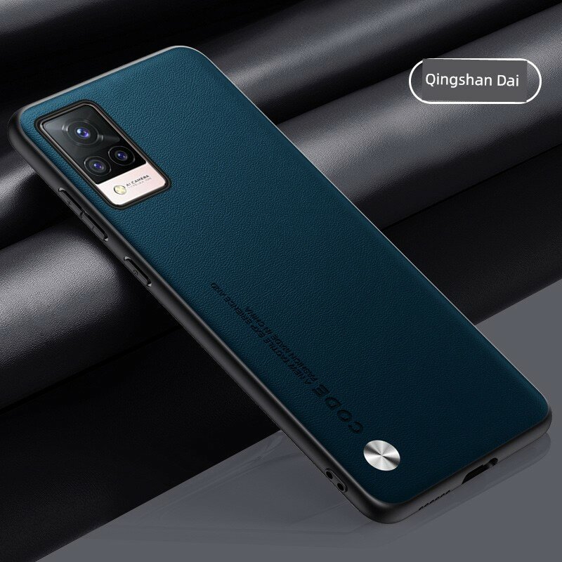 Чехол для телефона vivo S9 - Матовый сукно, противоударный, зеленый горный