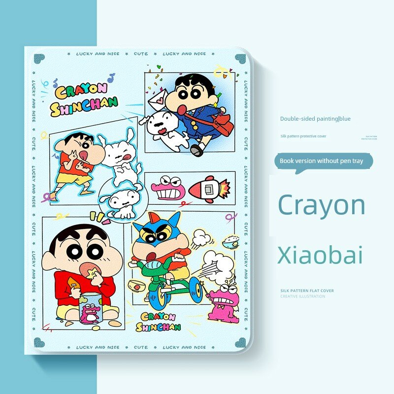 Чехол для Samsung Galaxy Tab S10+ (A9, A8) с отсеком для стилуса, для планшетов A7, S9+, Crayon Shin-chan, S8, S7+