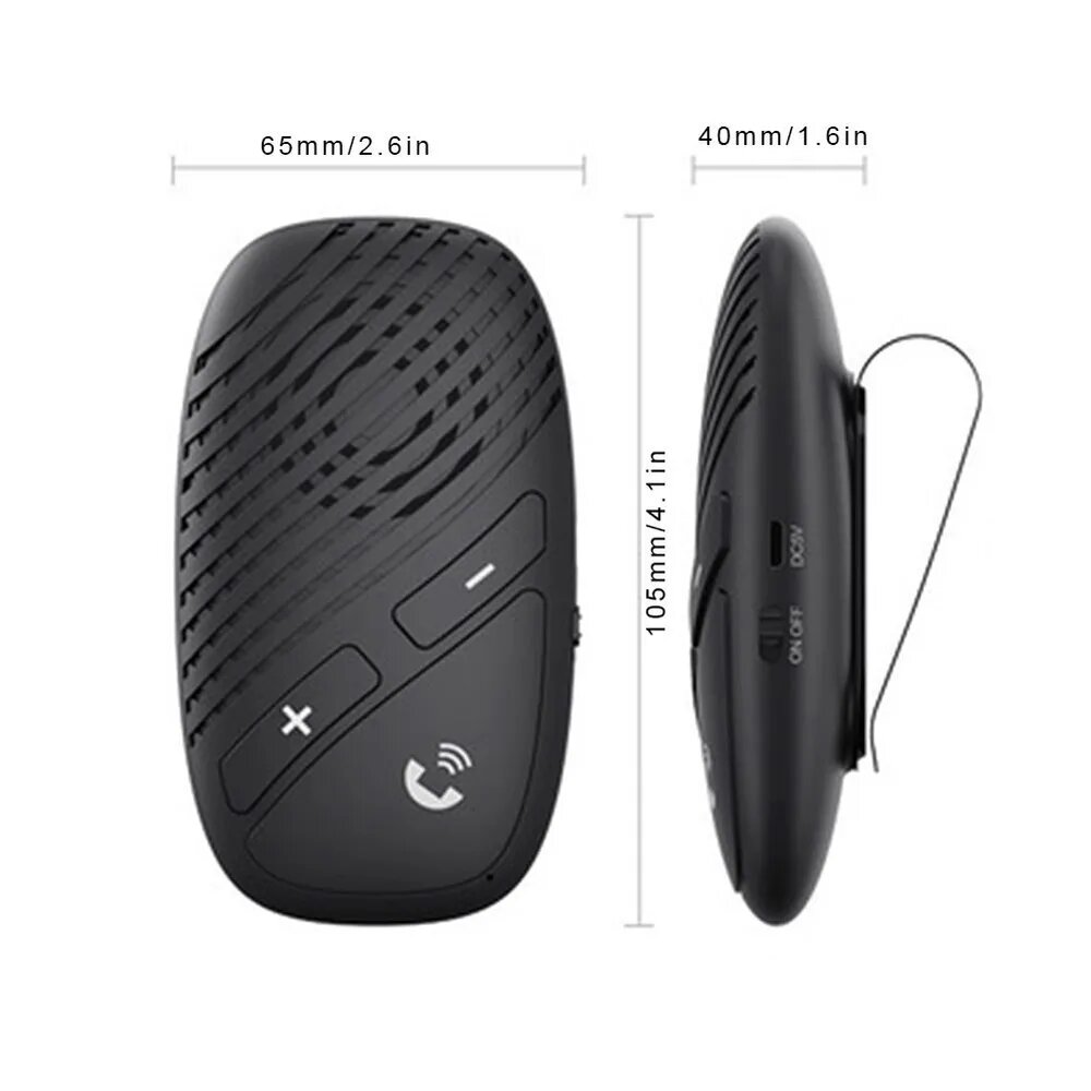 Громкая связь Автомобильный спикерфон Bluetooth hands-free car kit with auto power and connect