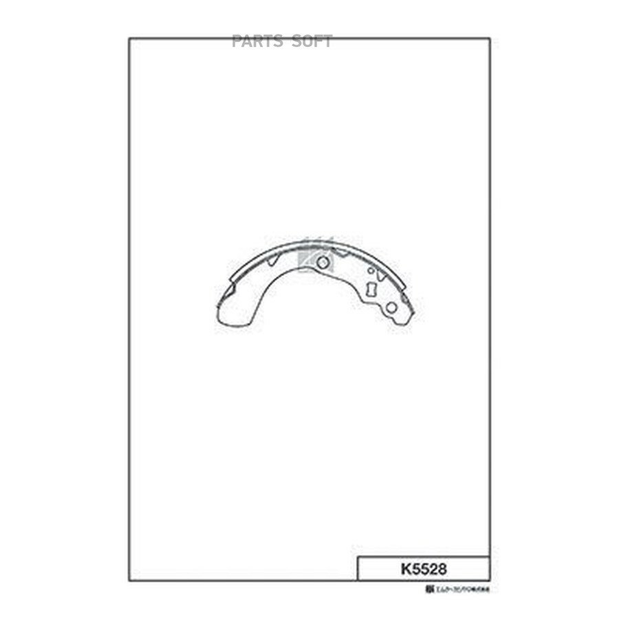 Колодки барабанные KASHIYAMA K5528 LOGO - GA3 '96-'01 R
