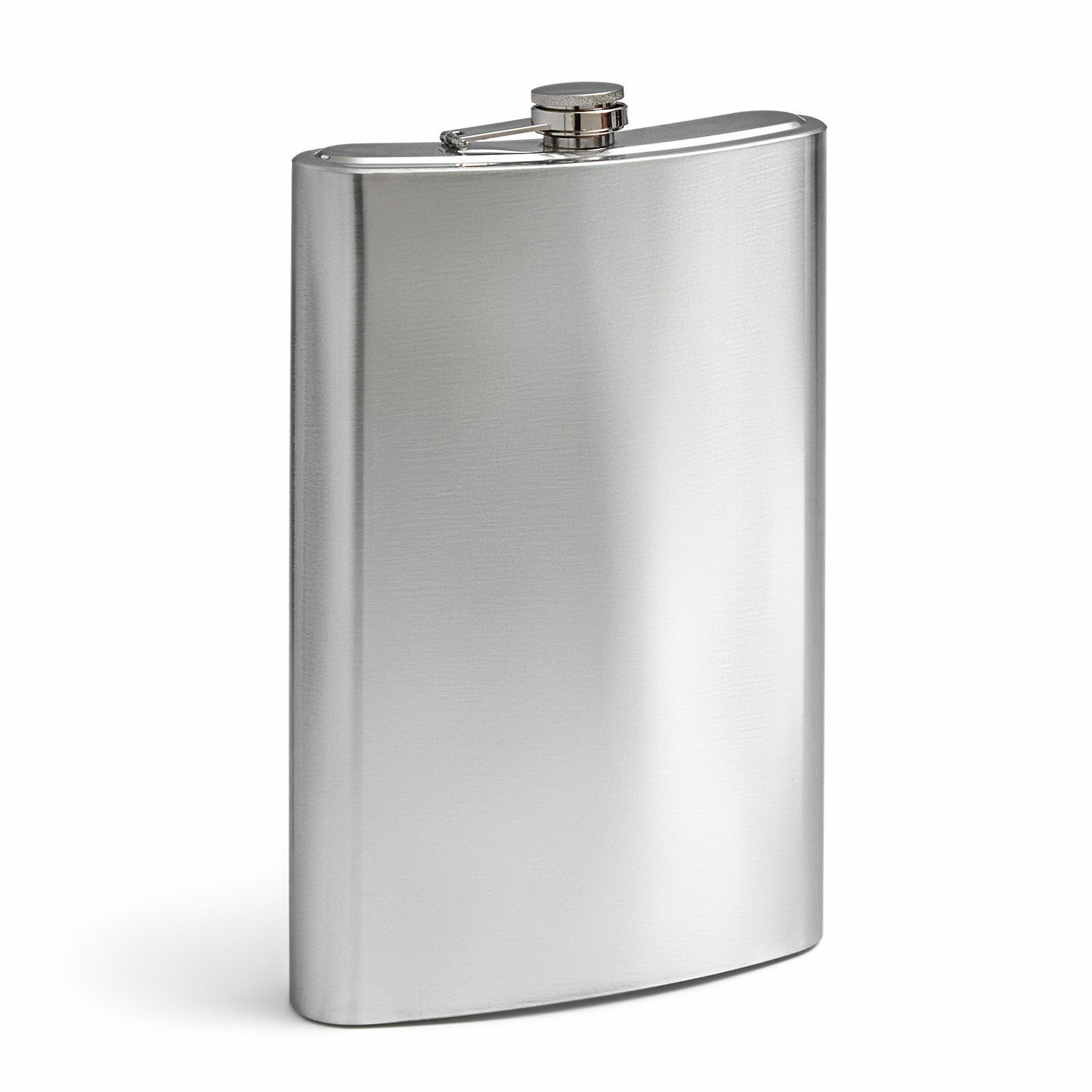 Фляжка "Гигант", 1.92 л, подарочная, 64 oz, нержавеющая сталь, серебристая