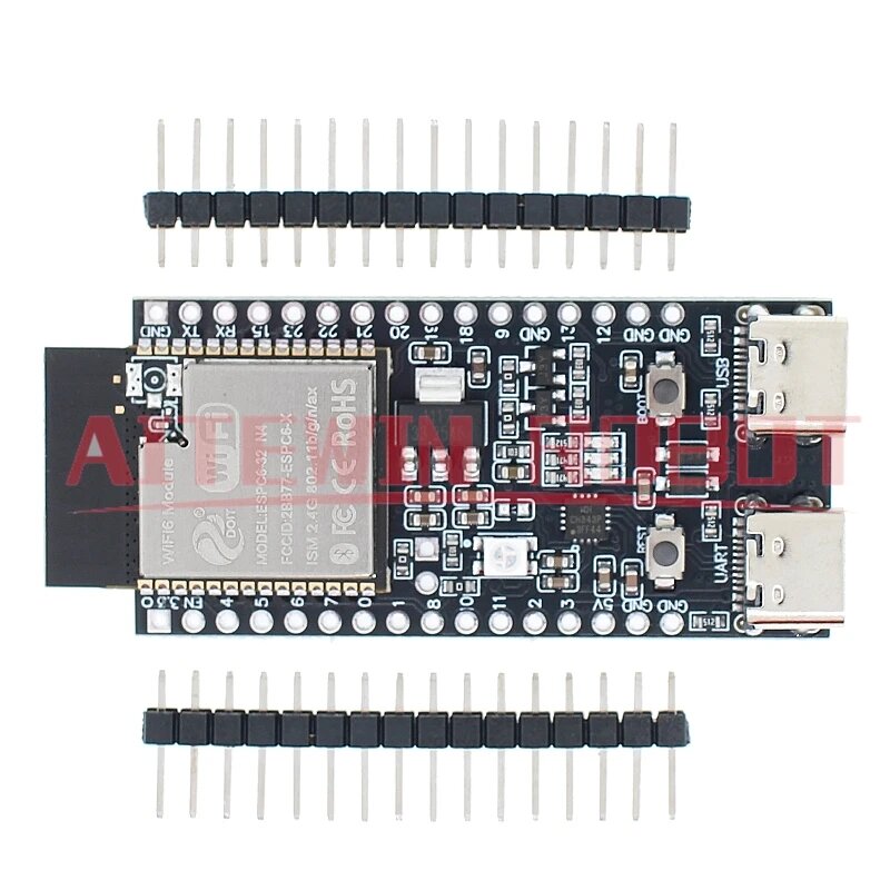 Модуль ESP32-C6 DevKitC-1 AITEWIN ROBOT 4МБ Flash Wi-Fi6 BLE Zigbee
