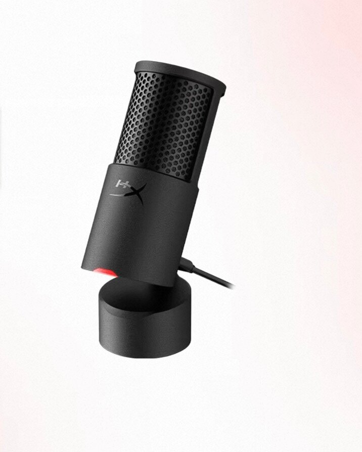 USB-микрофон для компьютера HyperX SoloCast 2, устройство для записи микрофонов для трансляций