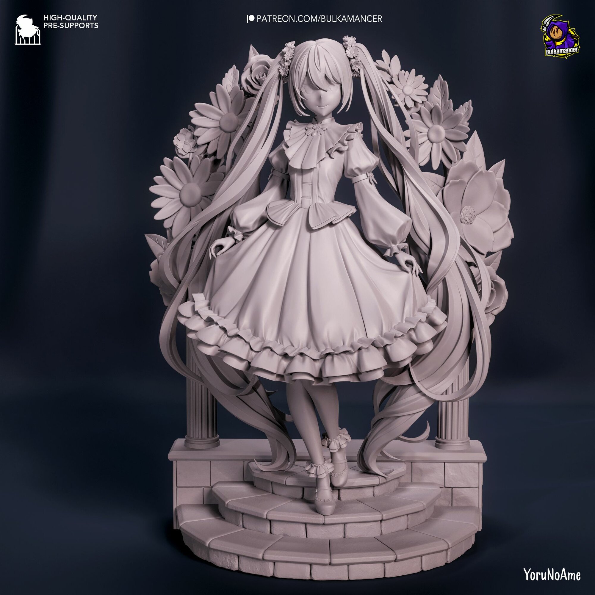Фигурка под покрас Мику Хацунэ Hatsune Miku 233 мм