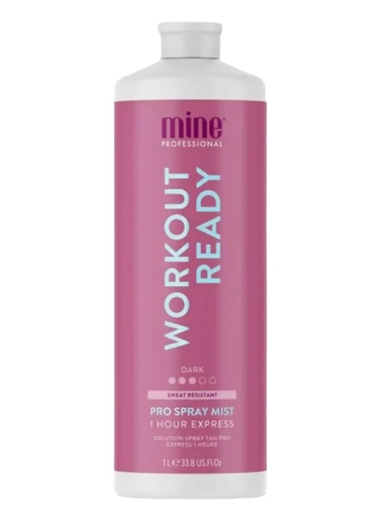 MineTan / Лосьон для моментального загара Workout Ready Pro Spray Mist 12% DHA 1000 мл