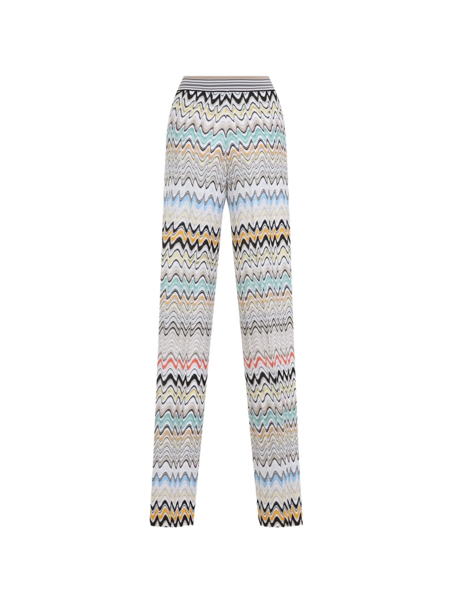 Брюки Missoni Zigzag-knit trousers, размер 38, разноцветный — фото 1