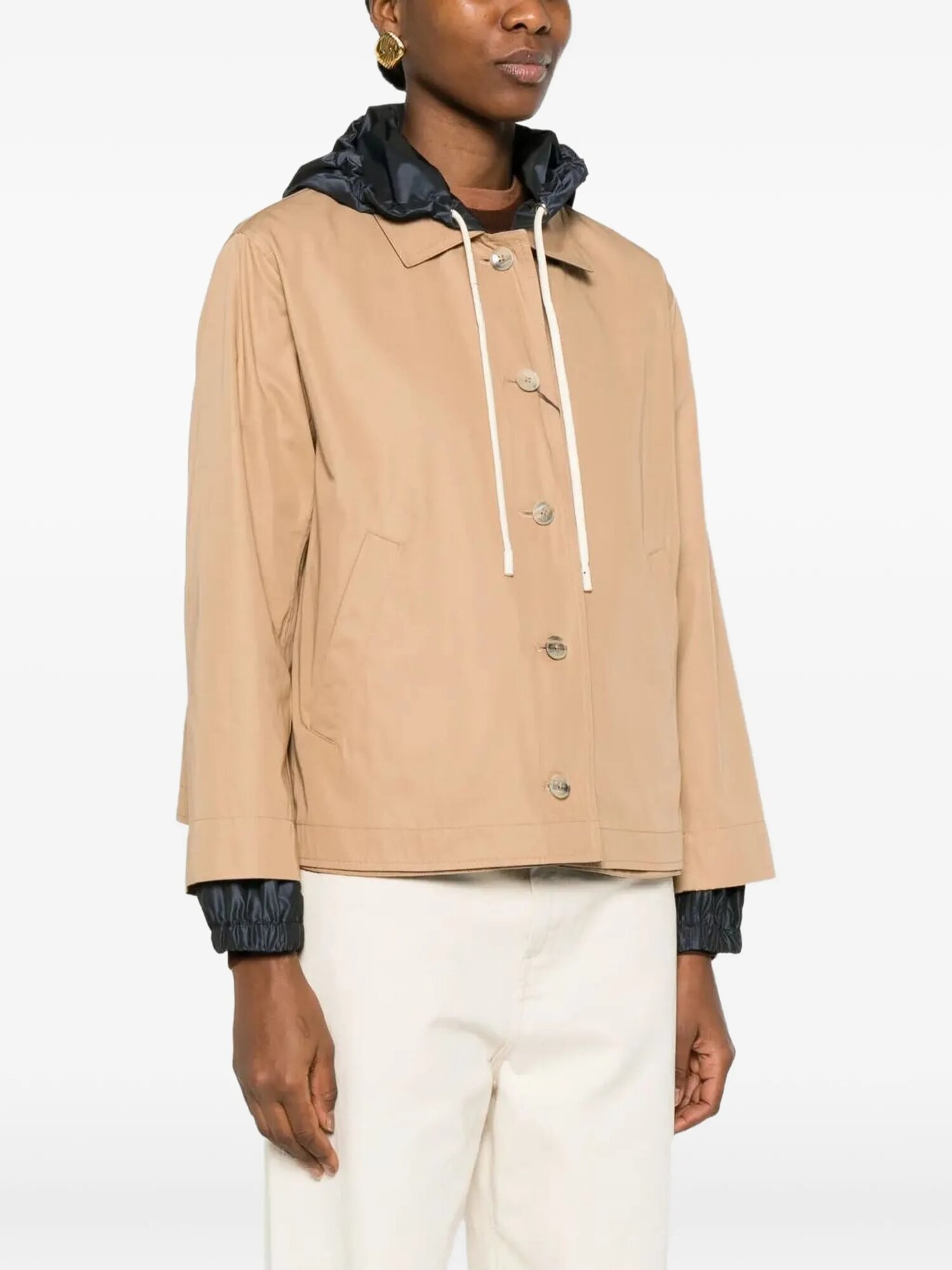 Пальто Herno Reversible gabardine parka coat, размер 44, разноцветный — фото 1
