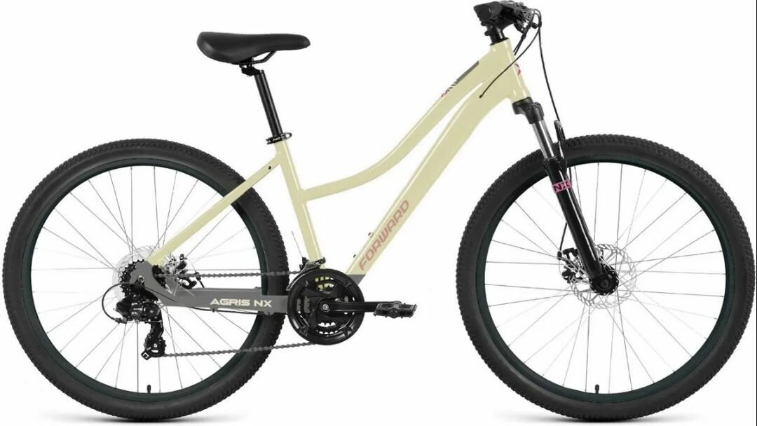 Велосипед 27,5 FORWARD AGRIS NX 27,5", рост 16,5", цвет бежевый/серый