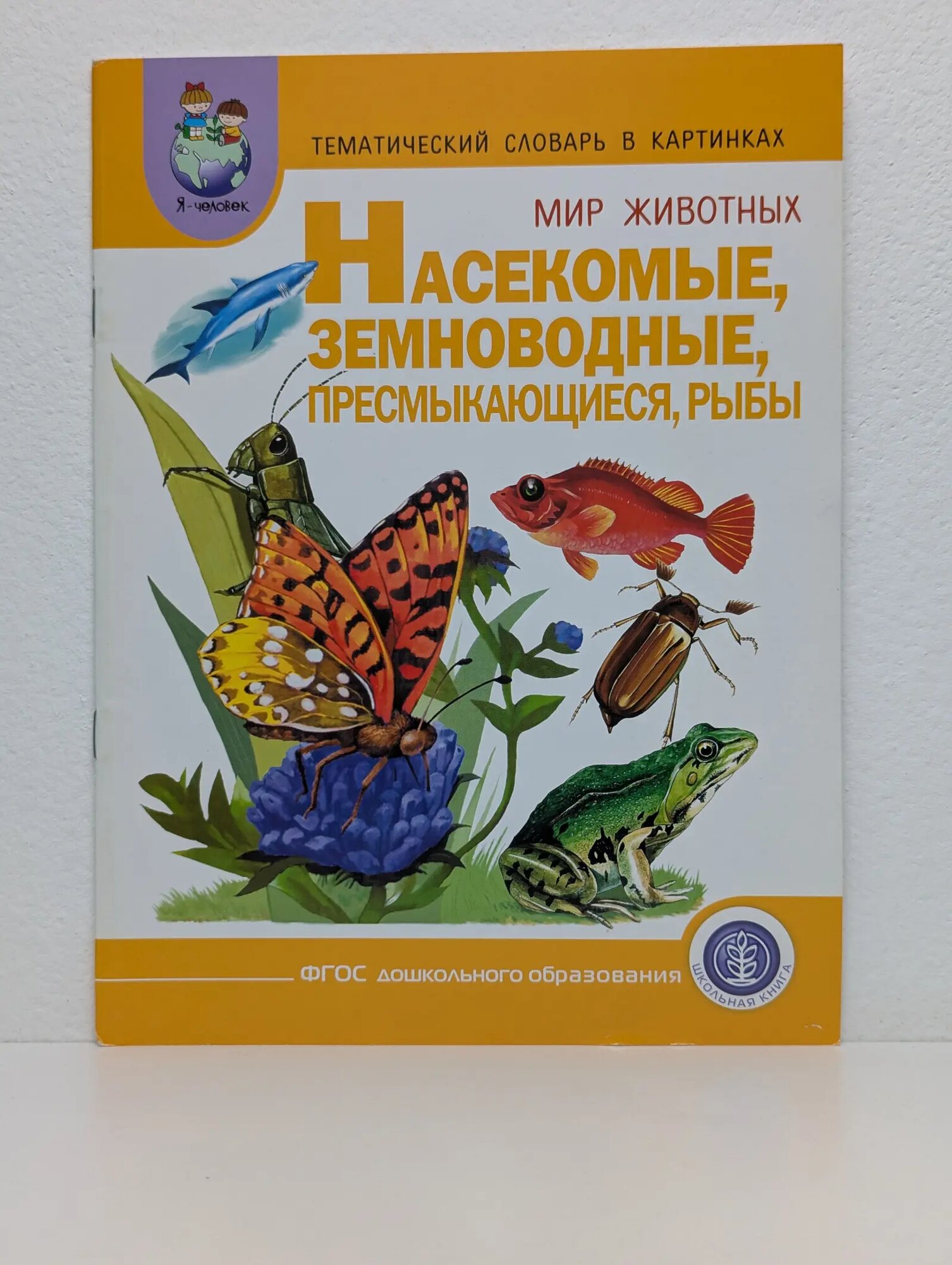 Счастливый ребенок. Тематический словарь в картинках. Мир животных. Насекомые, земноводные, пресмыкающиеся, рыбы Сборник 2015