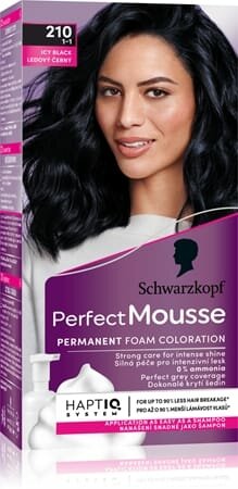 Краска для волос Schwarzkopf Perfect Mousse, оттенок 210 icy black, 1 шт