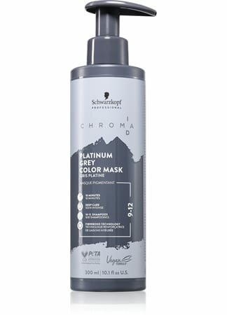 Краска для волос Schwarzkopf Professional Chroma ID Color Mask, оттенок 9-12 Platinum Grey, 300 мл