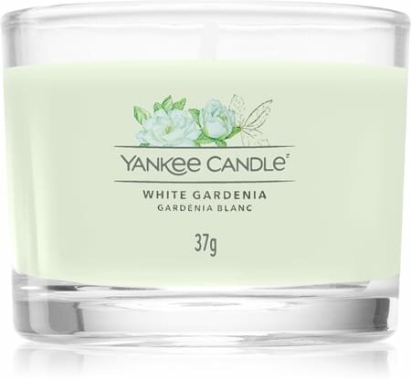 Свеча Yankee Candle White Gardenia Signature, унисекс, white gardenia, 3,7 г