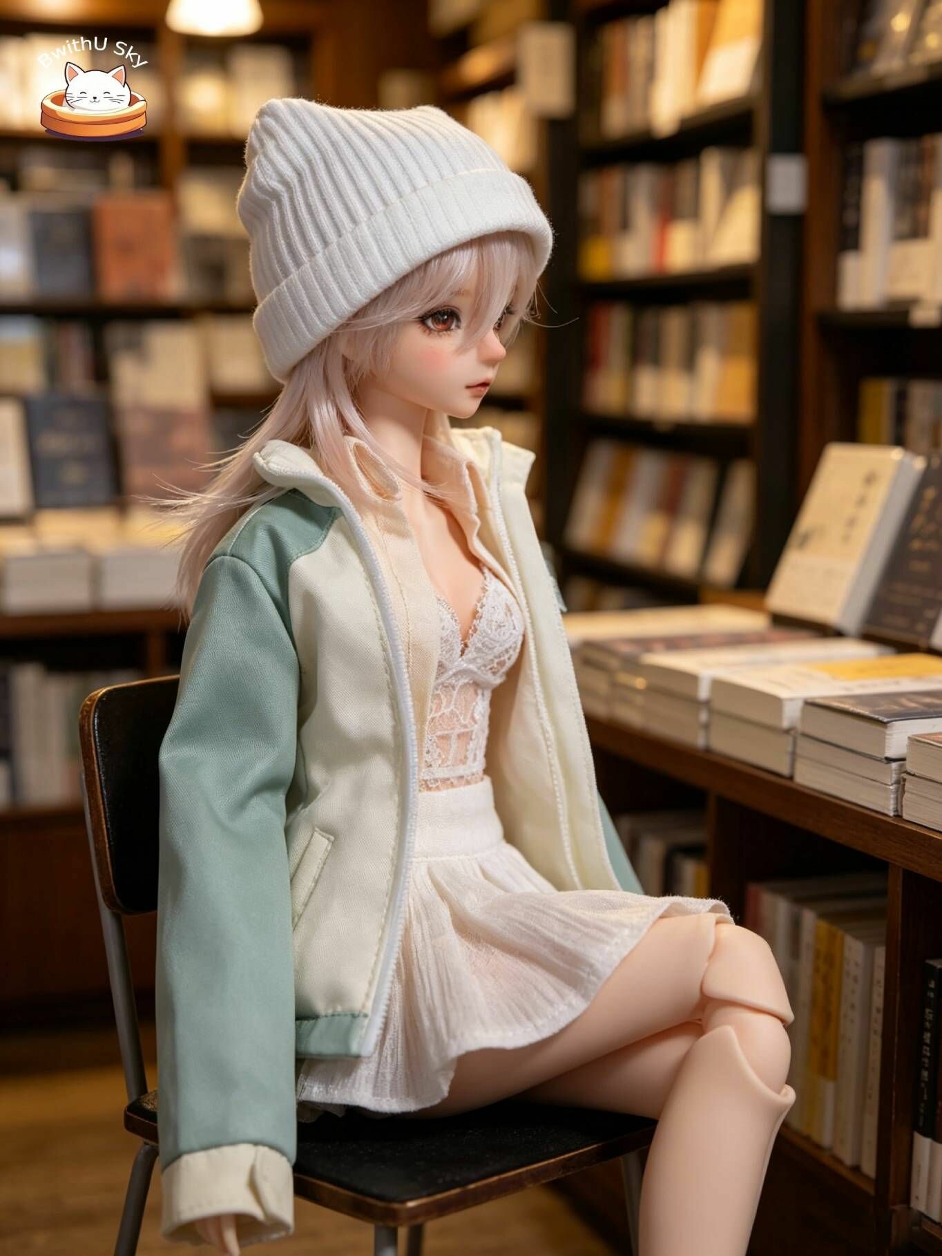 BwithUSky Faina 1/4 BJD Кукла: Атмосферный повседневный наряд в стиле кэжуал, милый повседневный дизайн