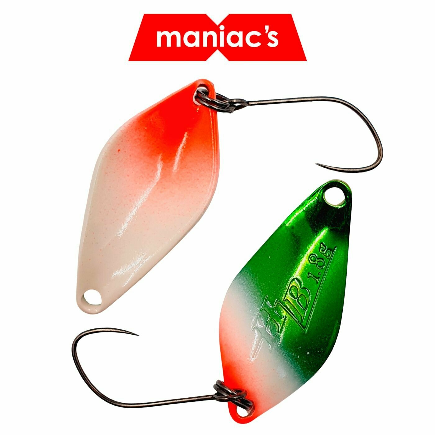 Лимитированная японская блесна на форель ValkeIn Hi Burst, 1.8 гр, #Matcha Strawberry (Maniac's Oricolor) / Форелевые приманки / Блёсны для рыбалки