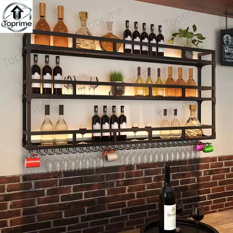 Полка для барной стойки Настенная Прямая, 120х25х90 см, 1 шт.