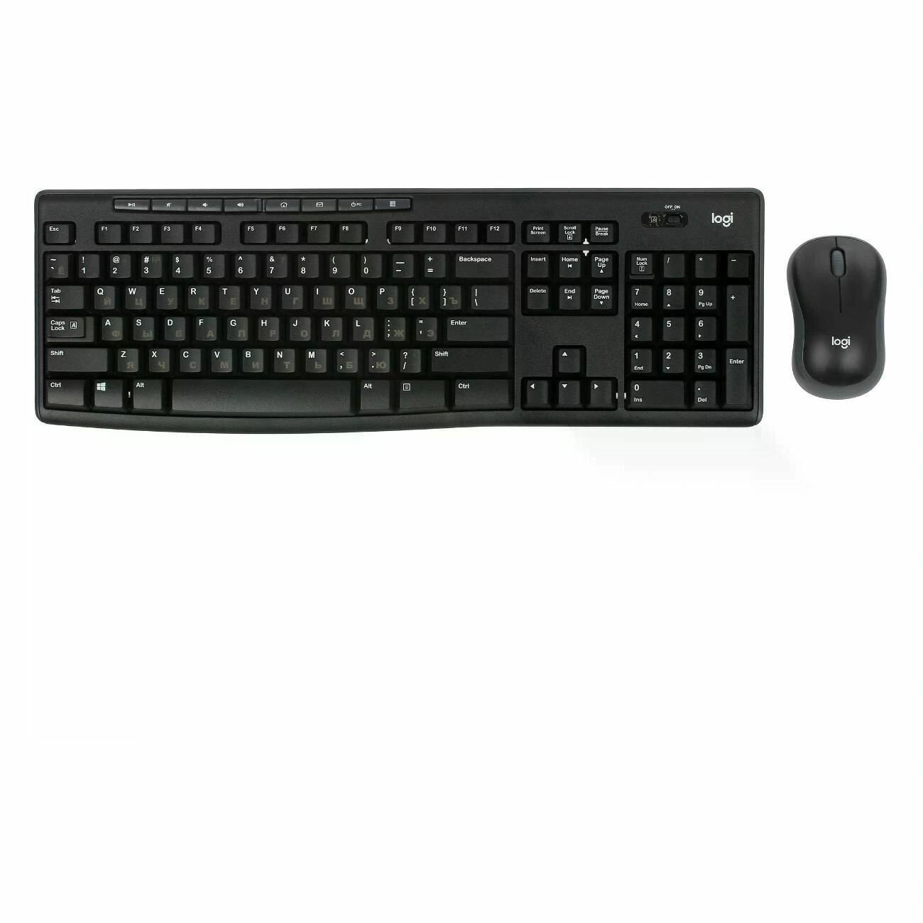 Комплект клавиатура+мышь Logitech MK270 (920-003381) черный