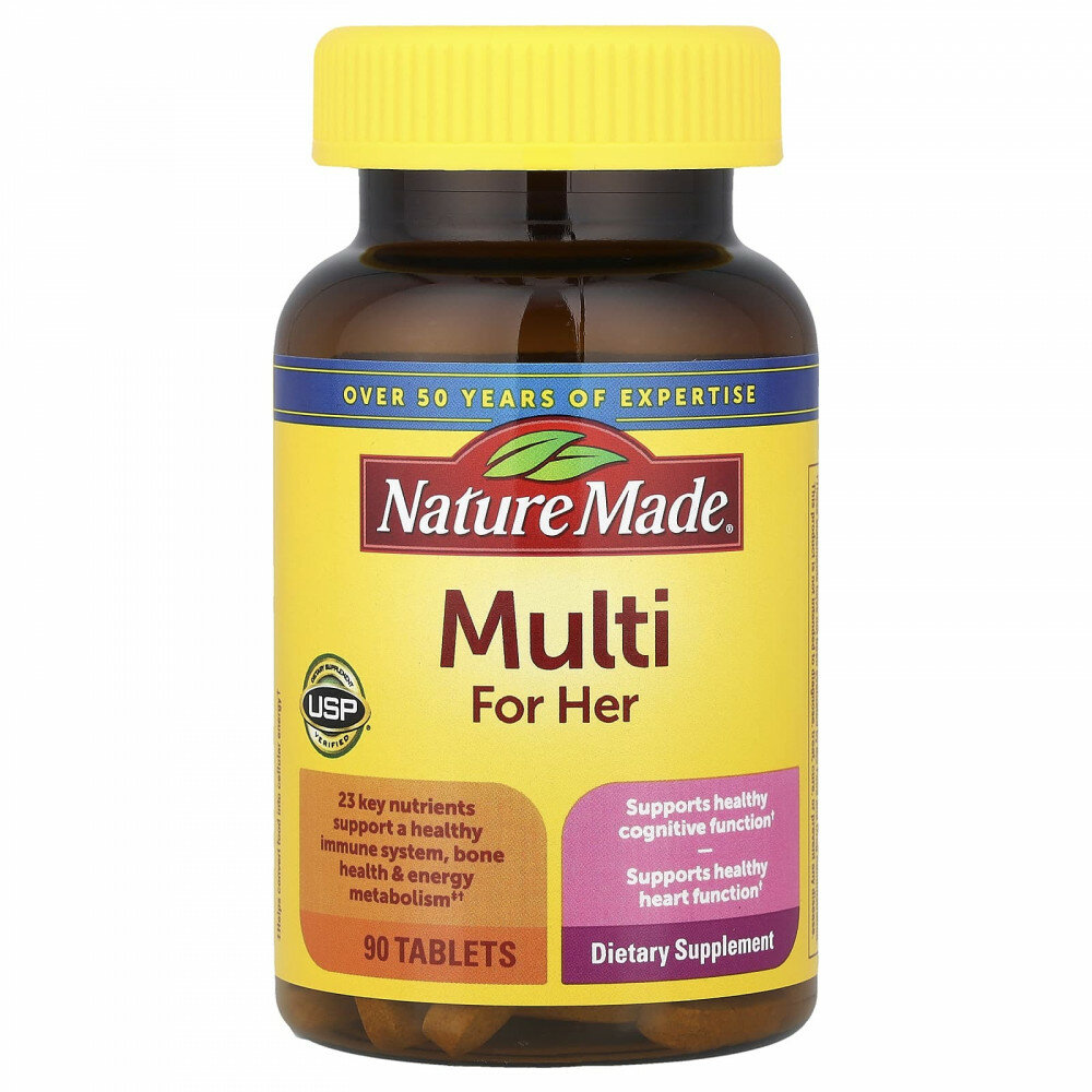 Nature Made, Мультивитамины для нее, 90 таблеток