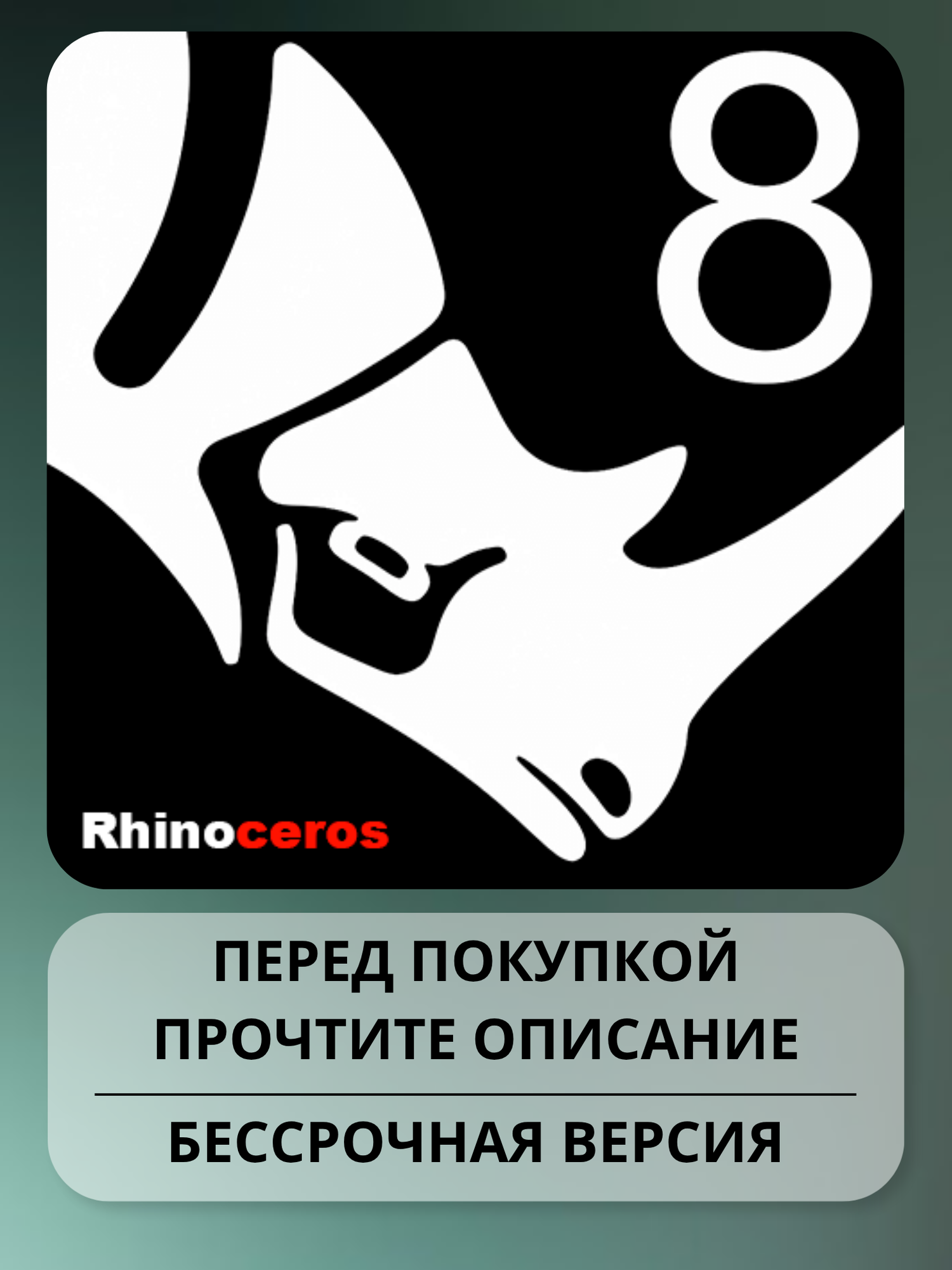 Rhinoceros 8 для ПК Windows | 3D графика | Portable | Бессрочный