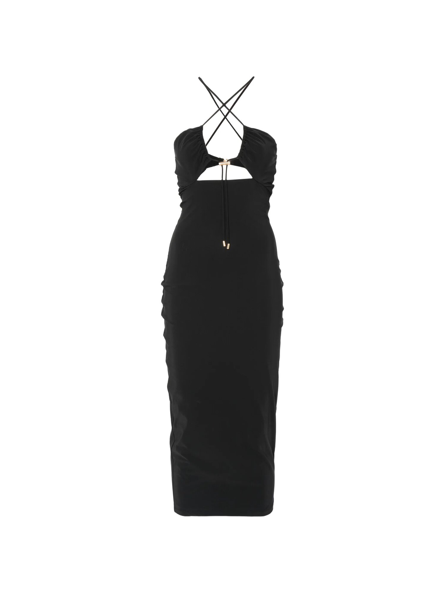 Платье Cut-out ruched midi dress