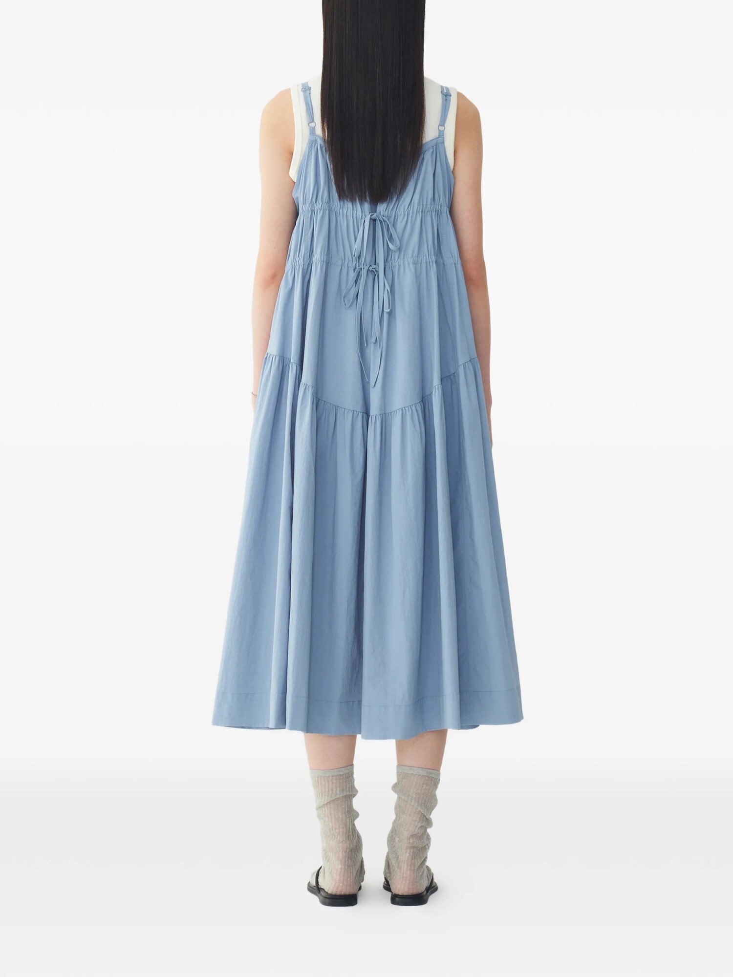 Платье STUDIO TOMBOY Back ribbon dress, размер OneSize, синий — фото 1