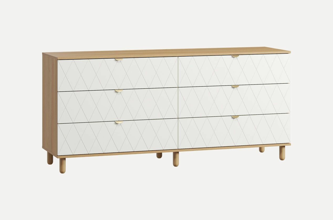 Комод Теджонс, divan.ru, 185x85 Ромб Белый