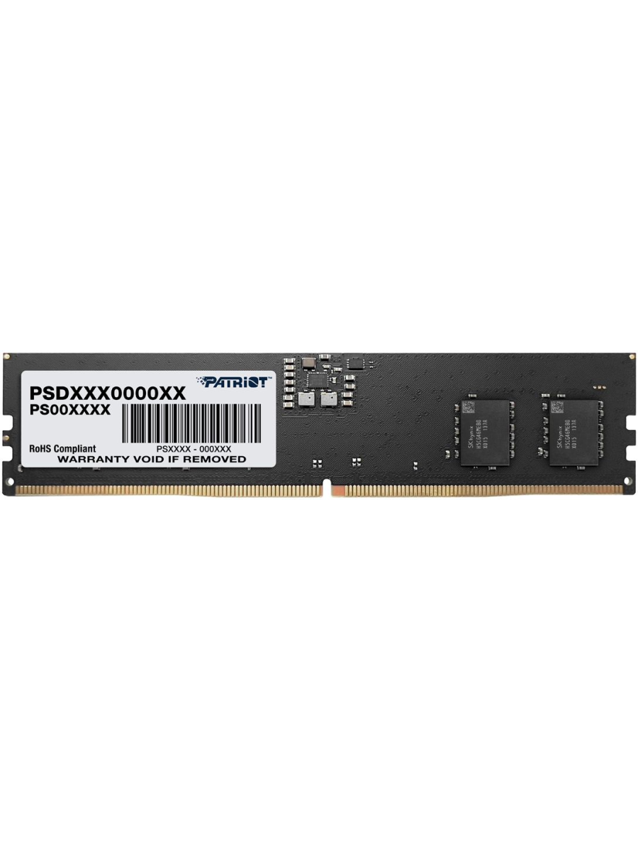 Память DDR5 32GB 5600MHz Patriot PSD532G56002 Signature RTL PC5-44800 CL46 DIMM 288-pin 1.1В dual rank RTL