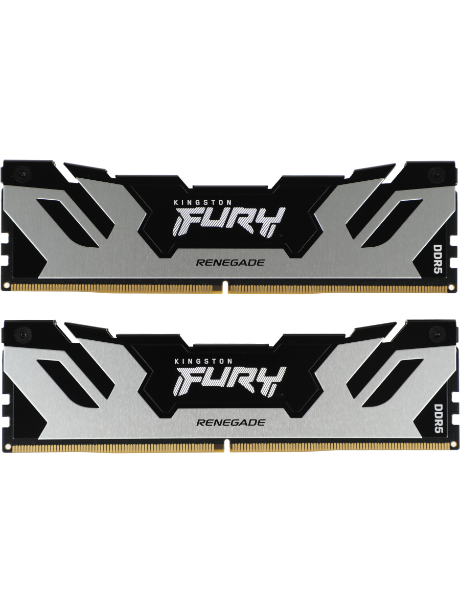 Память DDR5 2x16GB 7200MHz Kingston KF572C38RSK2-32 Fury Renegade Silver XMP RTL Gaming PC5-57600 CL38 DIMM 288-pin 1.45В kit single rank с радиатором RTL