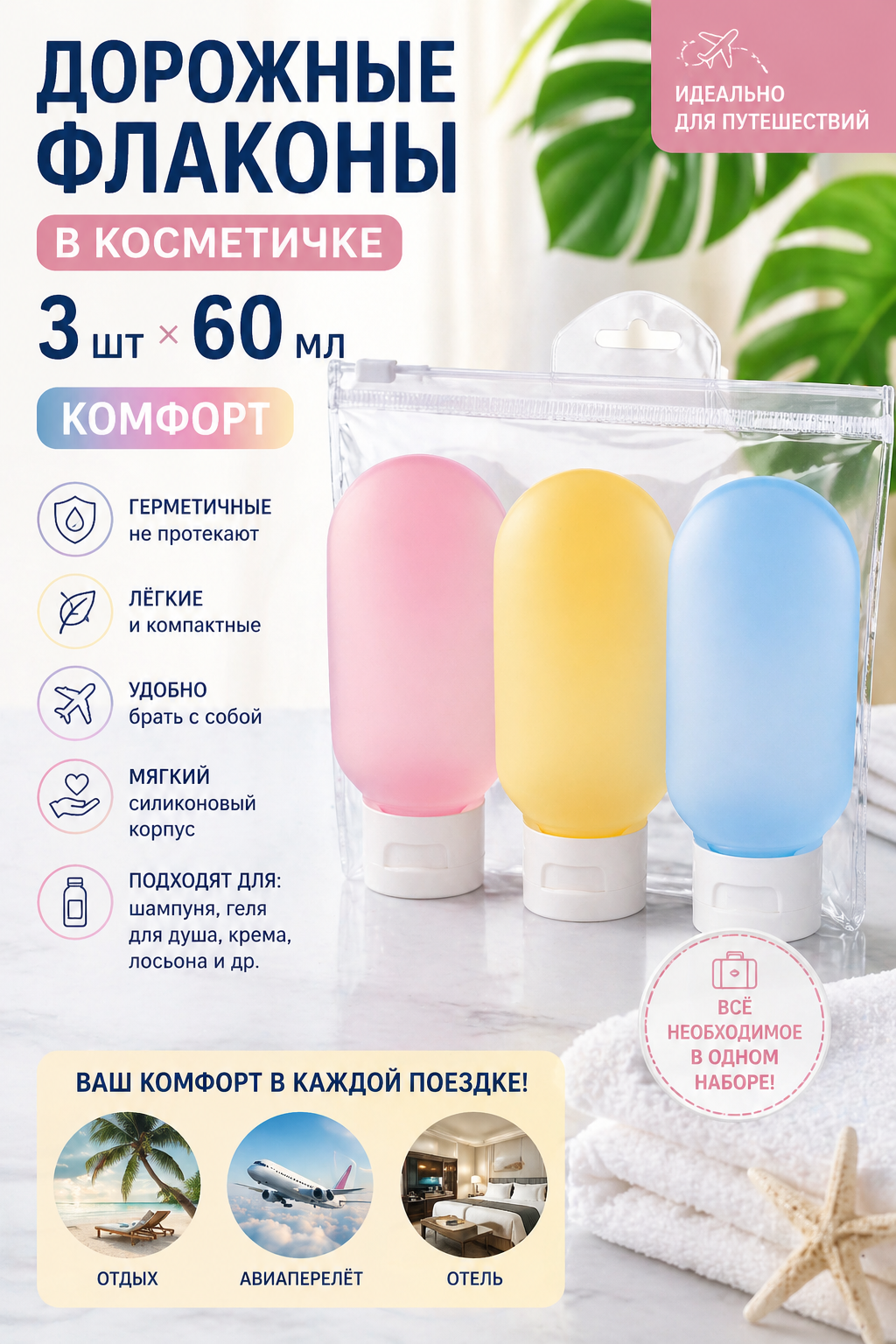 Набор дорожных флаконов