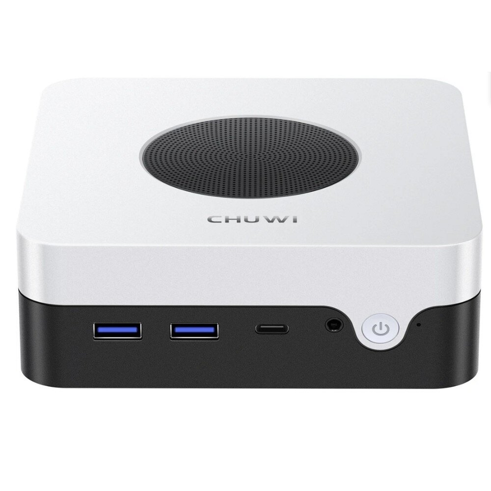 Компьютер Chuwi LarkBox X Nettop CWI556PI3 i3 1220P(1.5Ghz)/8192Mb/256SSDGb/Int: Intel UHD Graphics/BT/WiFi/war 1y/0.4kg/Grey+White/Win11Pro
