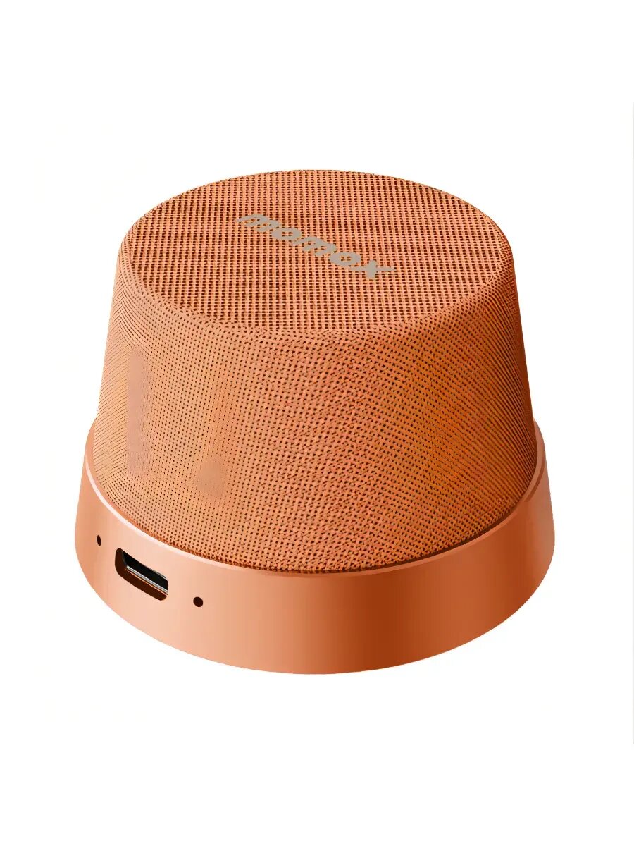 Портативная колонка Momax "1-Vibe Go", магнитная, оранжевая, 700mAh