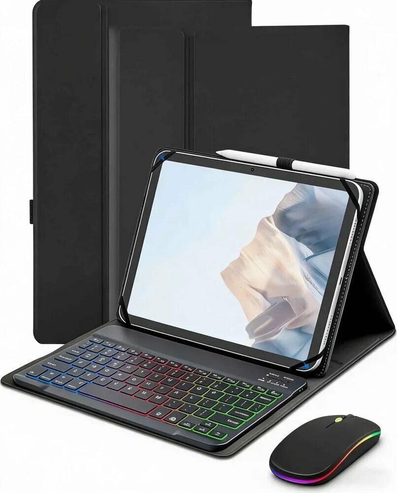 Чехол с клавиатурой для ZTE Nubia Pad Pro Global 10.9 дюймов (русская клавиатура и мышь)