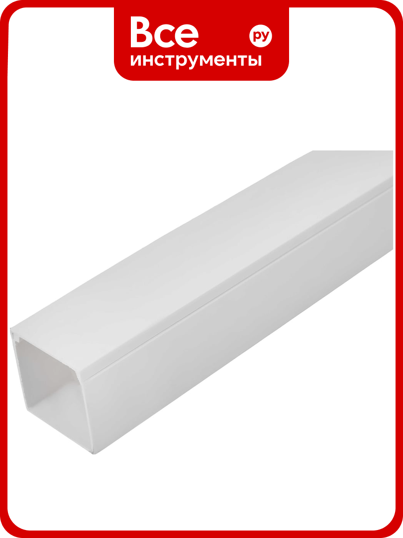 Кабель-канал с крышкой 40x40 белый, 2м Gigant 77009-2GI