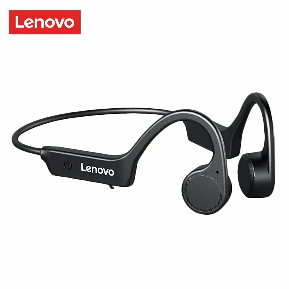 Lenovo Наушники беспроводные, черный, белый