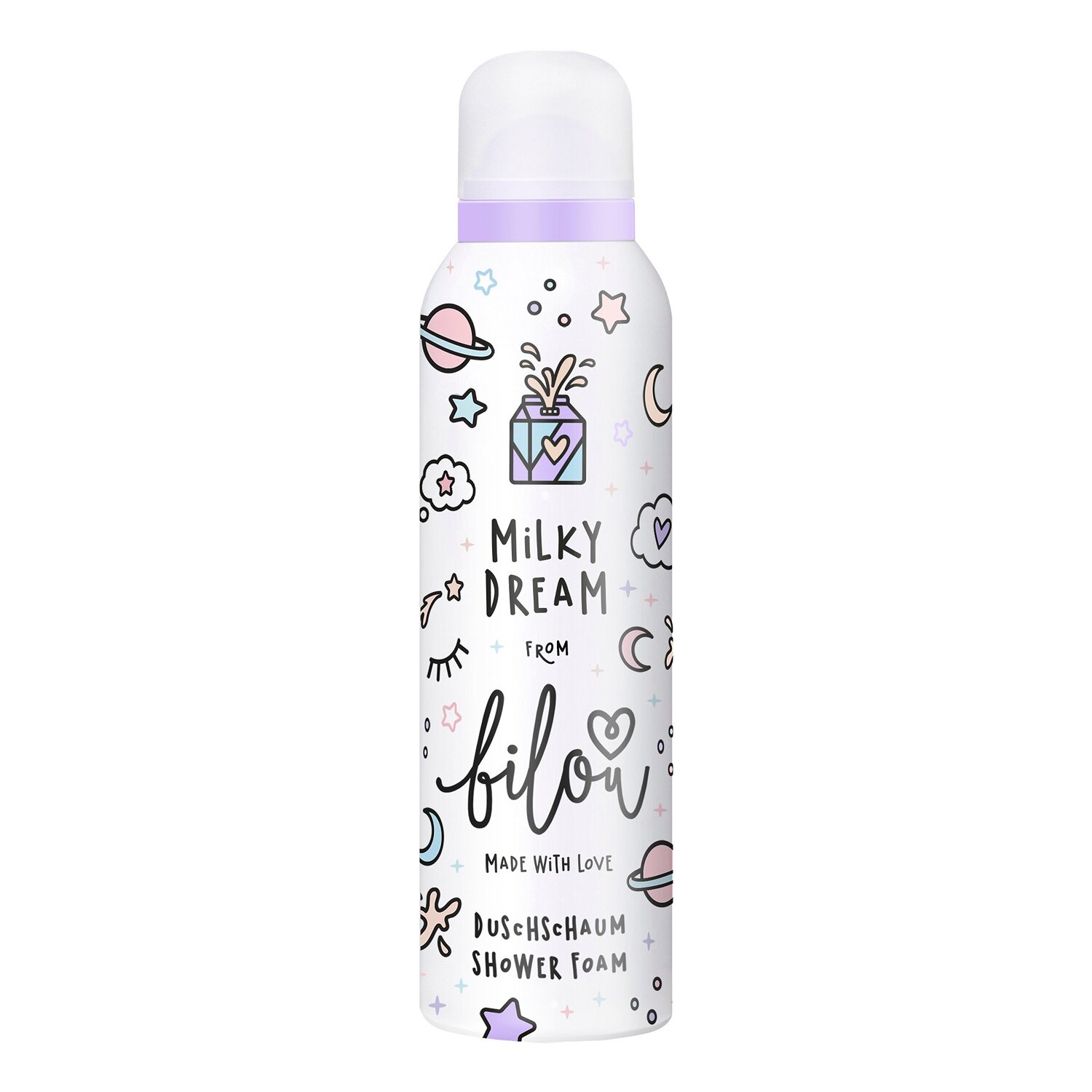 BILOU Milky Dream Пенка для душа с ароматом карамельного десерта 200 мл