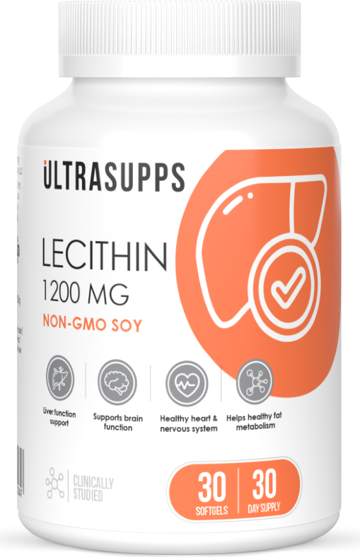 UltraSupps Лецитин 1200 мг 30 шт. Lecithin 1200 mg 30 30ml