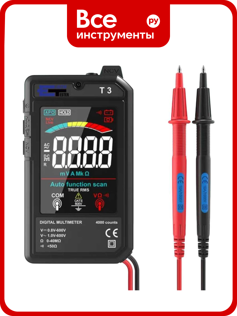 Мультиметр цифровой Electrotester T3
