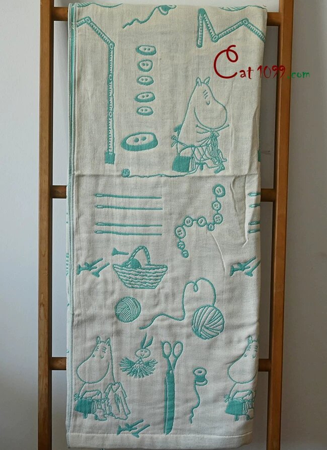 Продукт Counter Moomin Yami, трехслойное марлевое детское летнее одеяло из чистого хлопка с кондиционером, маленькое