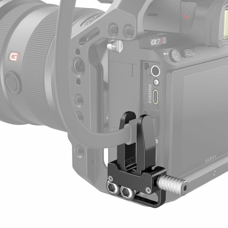 Зажим HDMI кабеля SmallRig 3637, универсальный алюминиевый зажим — фото 1