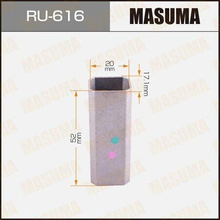 RU-616 Втулка TOYOTA AVENSIS перед. ниж. (вставка метал.)