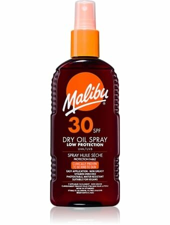 Средство солнцезащитное Malibu Dry Oil Spray, spf 30, 200 мл