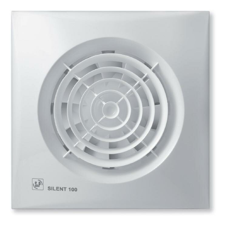 Вентилятор вытяжной SOLER&PALAU Silent-100 CZ 8 Вт. Установочный д 98мм. 95 м3/час
