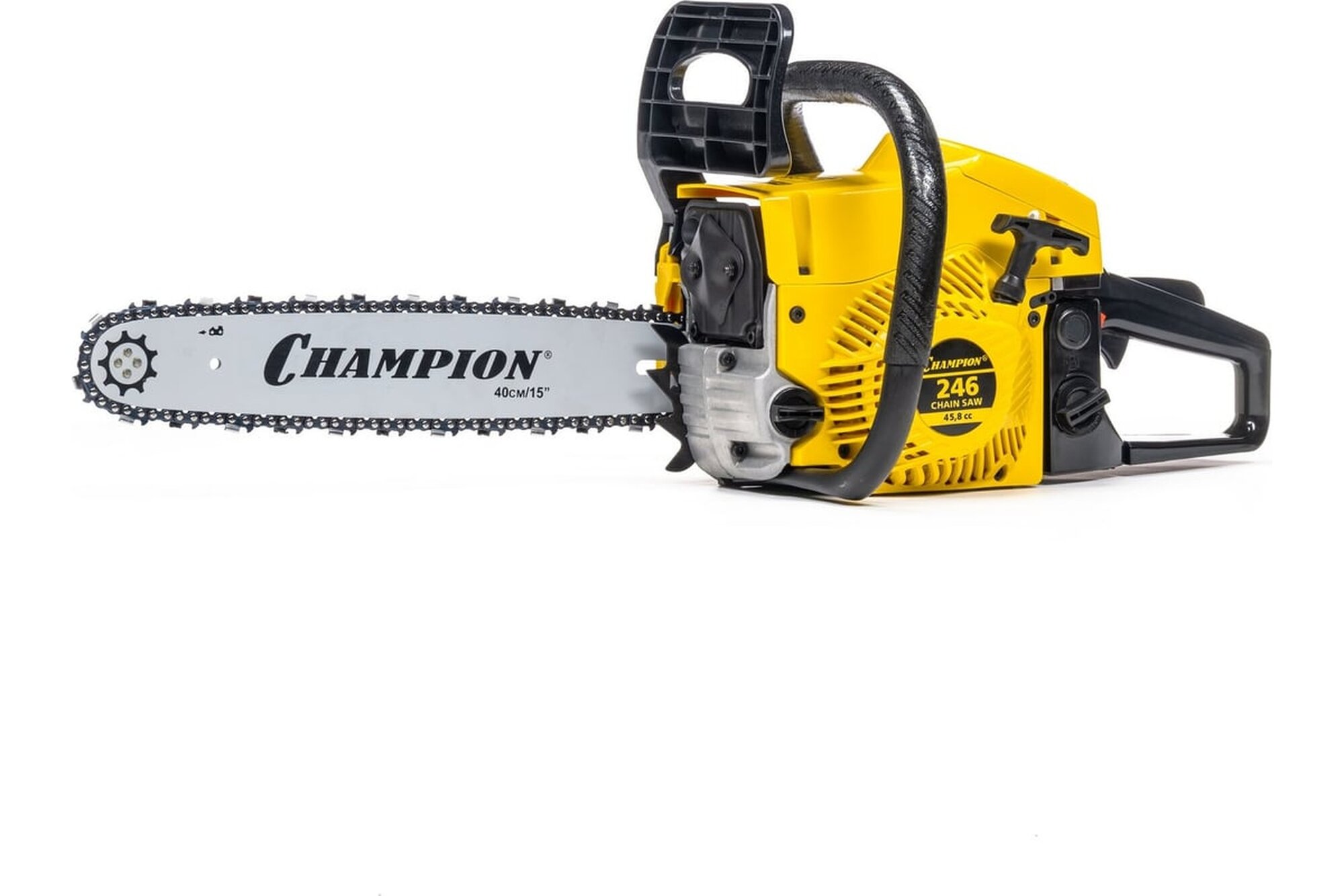 Бензиновая пила CHAMPION 246-15", шина 15 дюймов, в упаковке 1 шт.