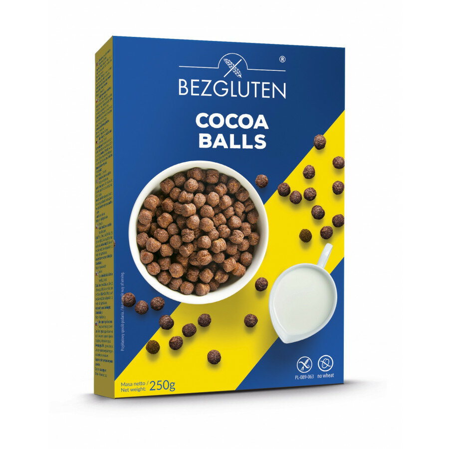 Какао-шарики, безглютеновые Bezgluten, 3шт x 250г
